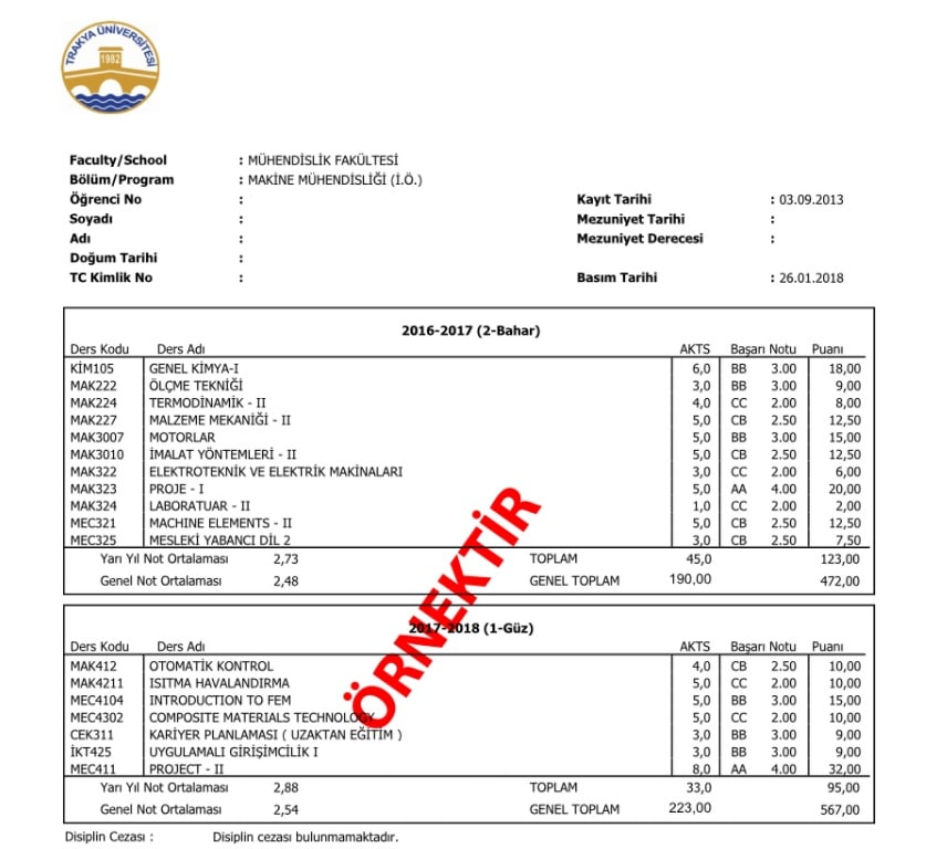 Transkript Nedir? Nereden Alınır?