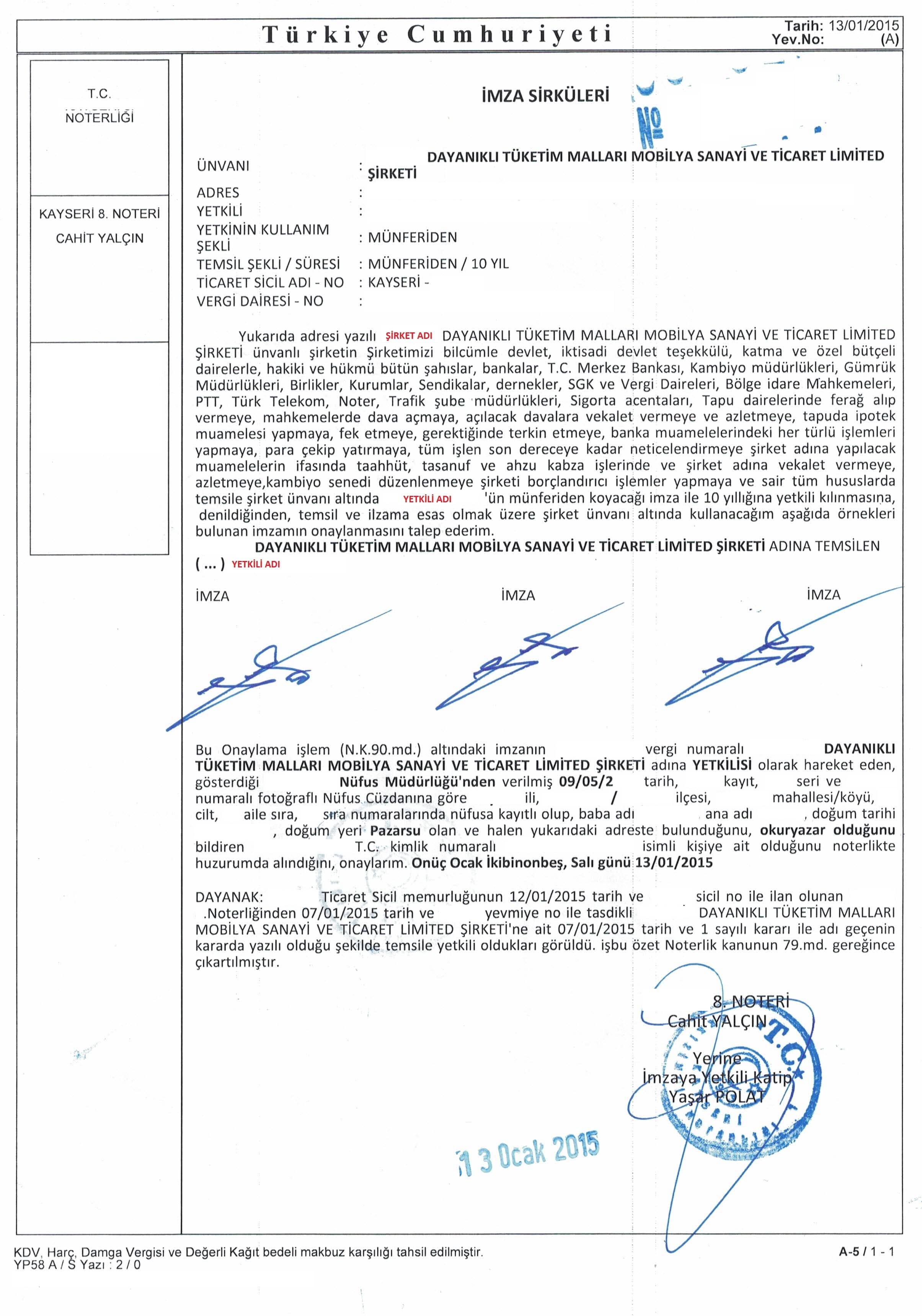 İmza Sirküsü Nedir? Nereden Alınır? - Edevlet.net